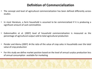 Determinants of Smallholder Market Participation: Evidence from Feed ...