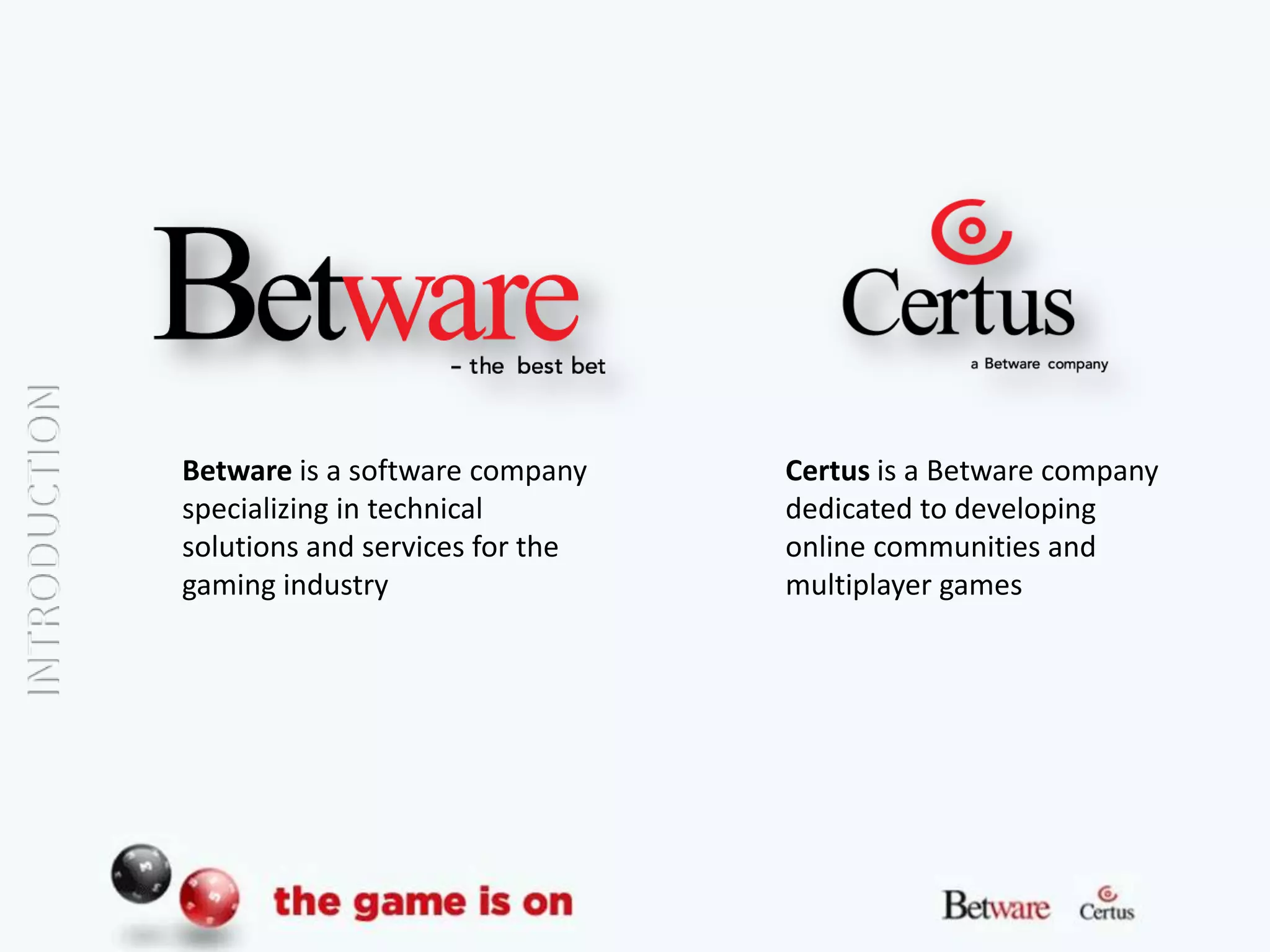 Introduction to Betware | PPT