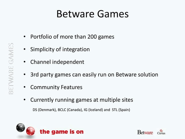 Introduction to Betware | PPT