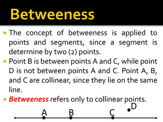 Betweeness & collinearity | PPTX