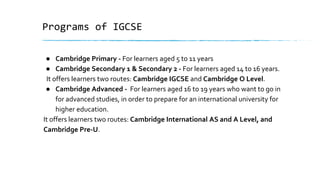 What's the Difference Between IGCSE and IB Boards? | PPTX
