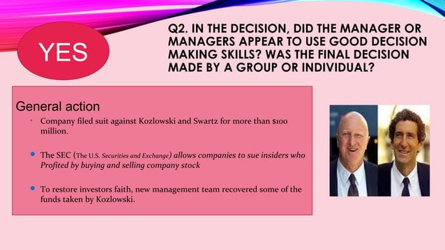 Business Ethics TYCO Case Study | PPT