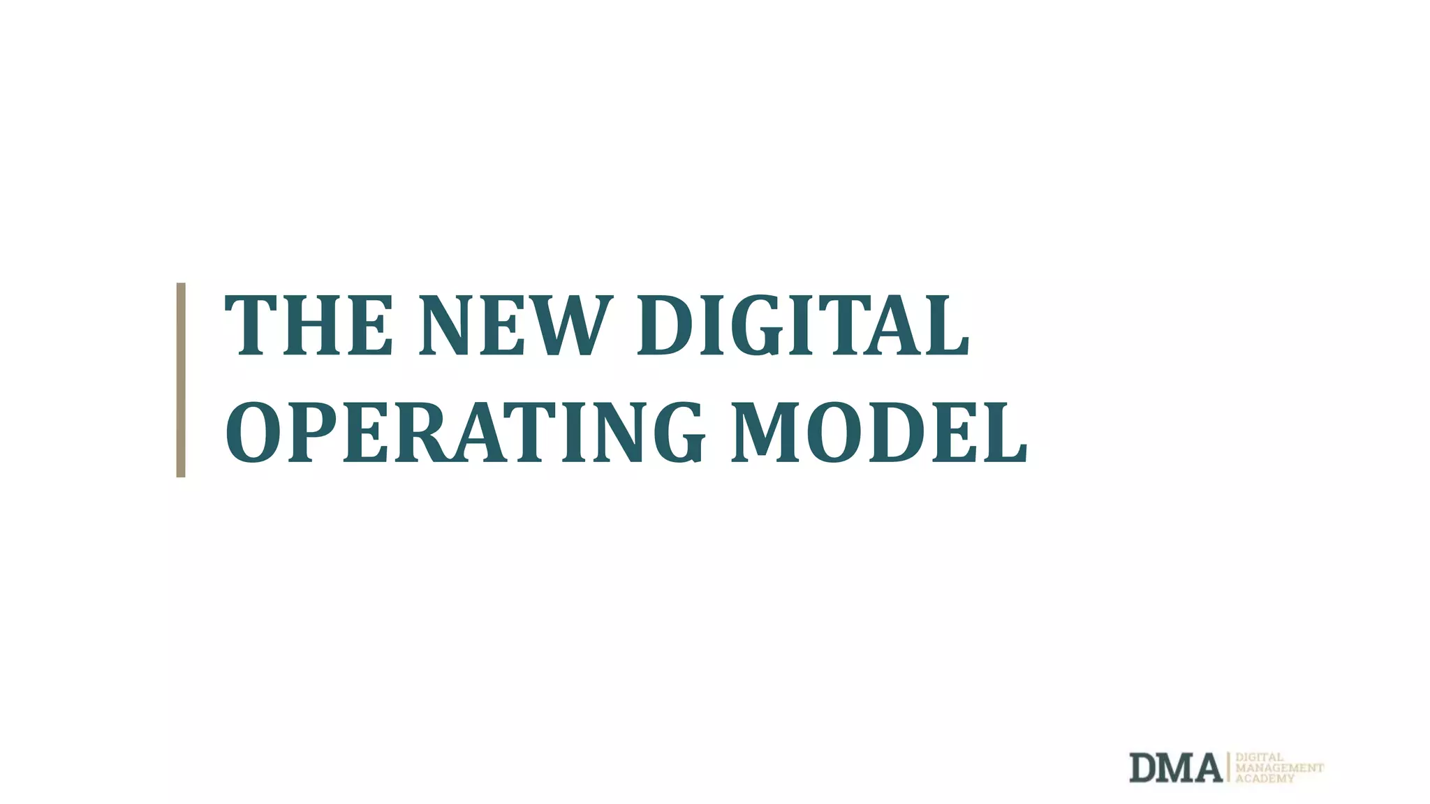 The new digital operating model | PPTX | Computing | Technology & Computing
