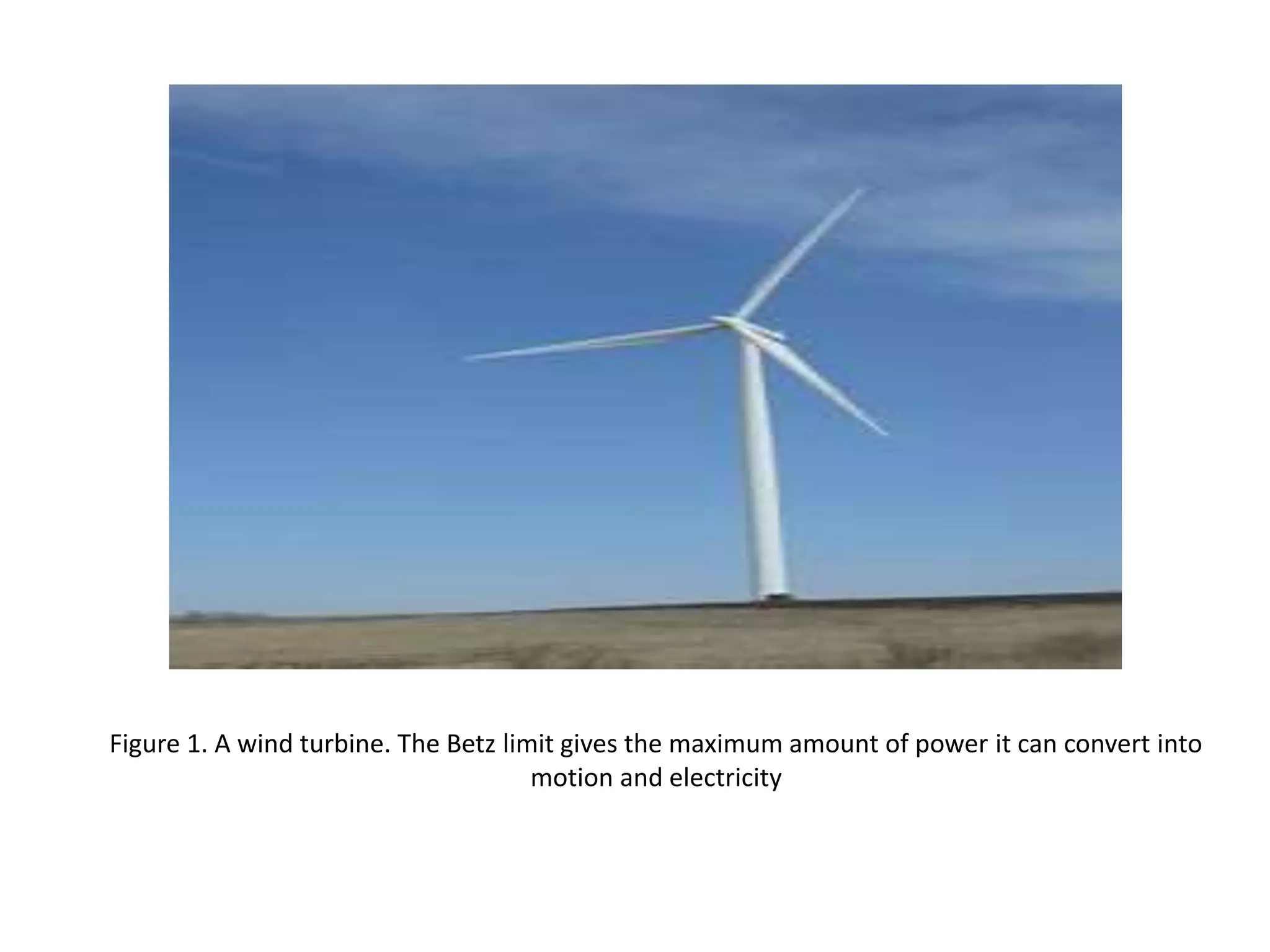 Betz speed limit and tip speed ratio | PPTX