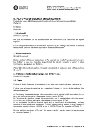Continguts pla accessibilitat - Diputació de Barcelona | PDF