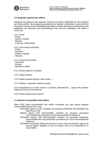 Continguts pla accessibilitat - Diputació de Barcelona | PDF