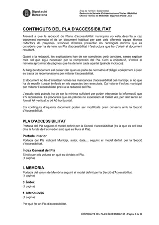 Continguts pla accessibilitat - Diputació de Barcelona | PDF