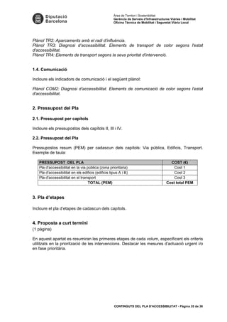 Continguts pla accessibilitat - Diputació de Barcelona | PDF