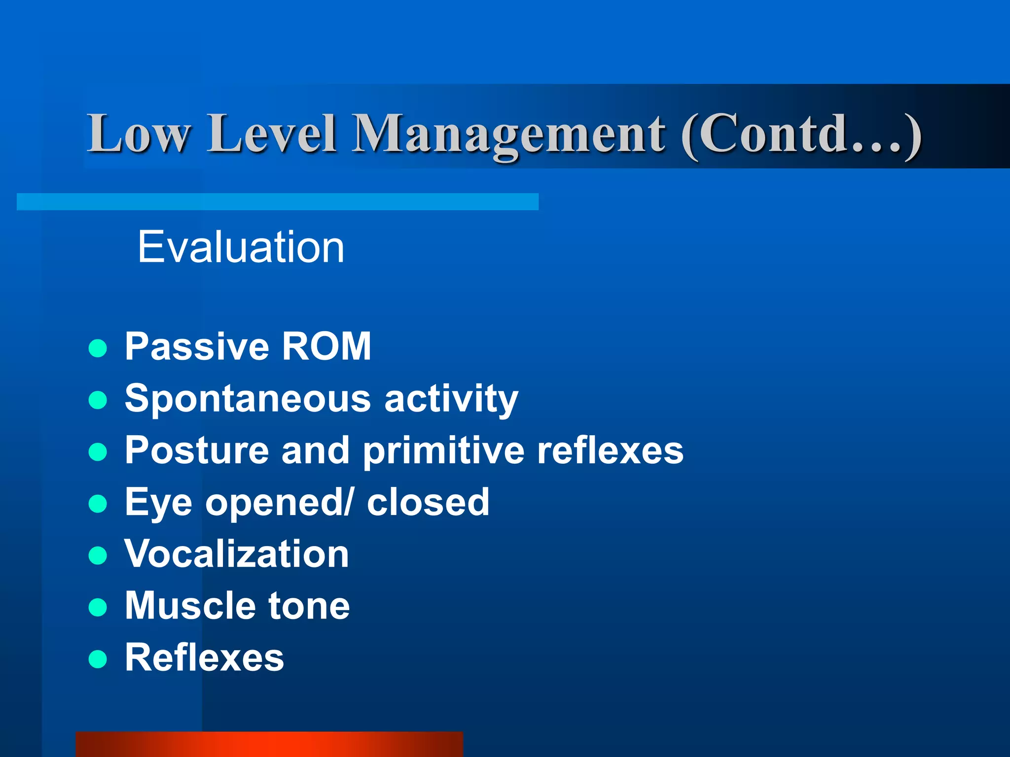 Physiotherapy Management in Head Injury Based on RLA Scale | PPT