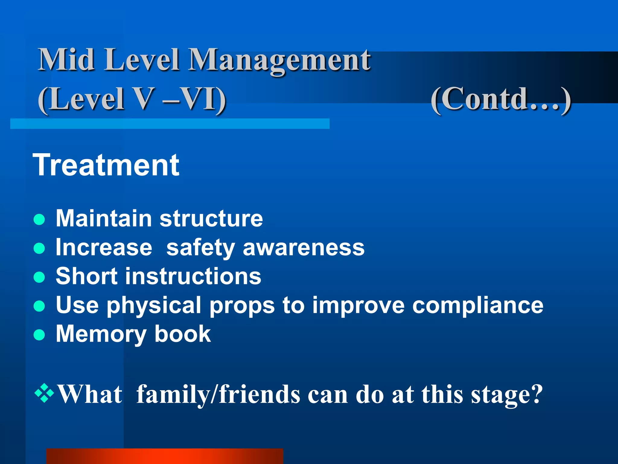 Physiotherapy Management in Head Injury Based on RLA Scale | PPT