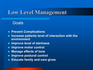 Physiotherapy Management in Head Injury Based on RLA Scale | PPT