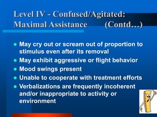 Physiotherapy Management in Head Injury Based on RLA Scale | PPT