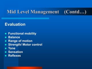 Physiotherapy Management in Head Injury Based on RLA Scale | PPT