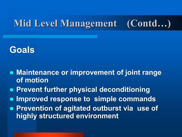 Physiotherapy Management in Head Injury Based on RLA Scale | PPT