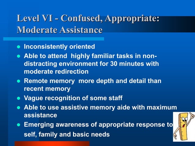 Physiotherapy Management in Head Injury Based on RLA Scale | PPT