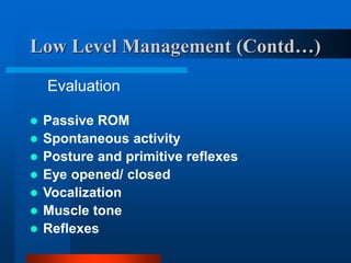 Physiotherapy Management in Head Injury Based on RLA Scale | PPT