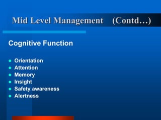 Rancho Scale Of Cognitive Functioning