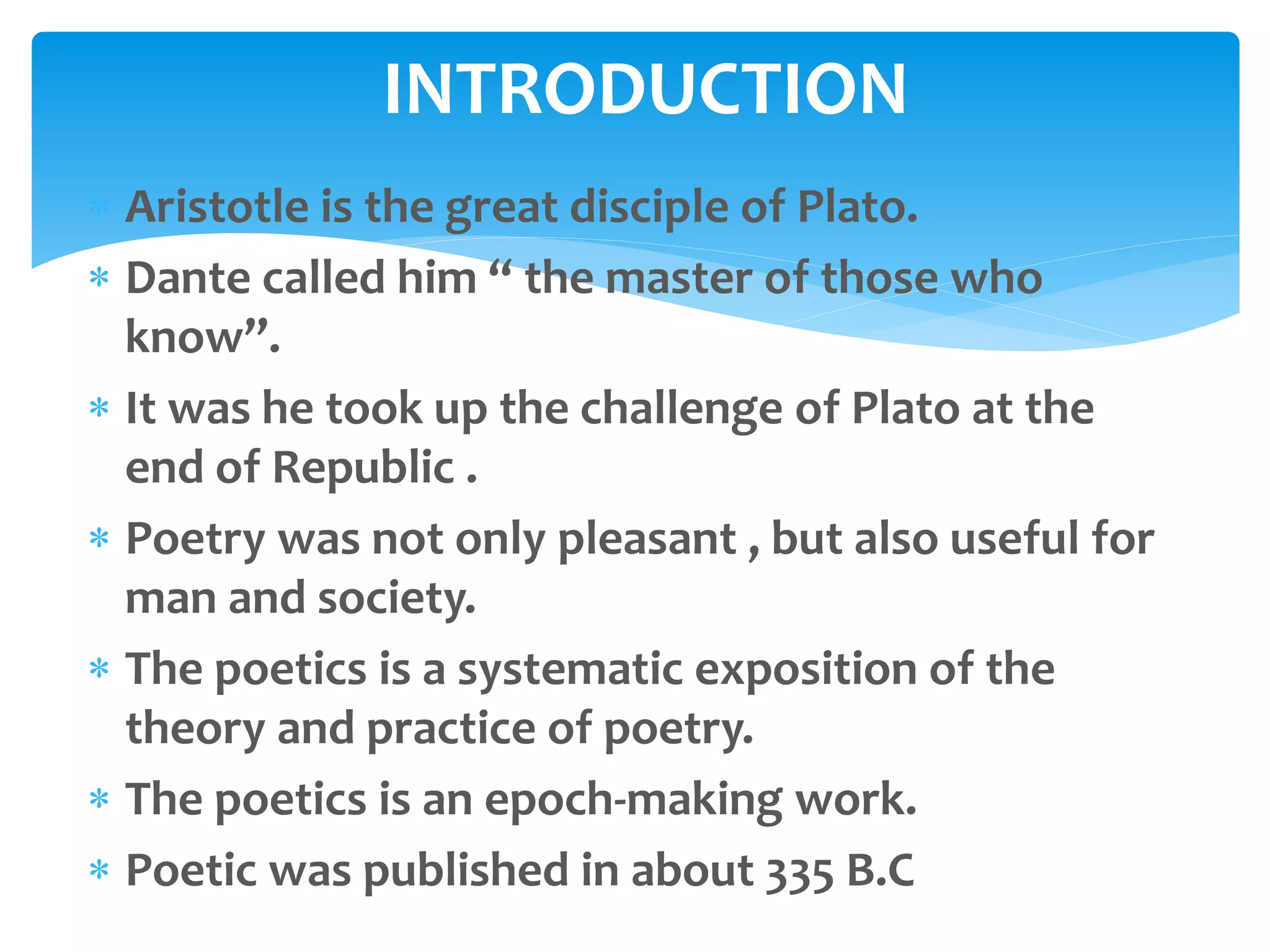Aristotle's Poetics | PPTX