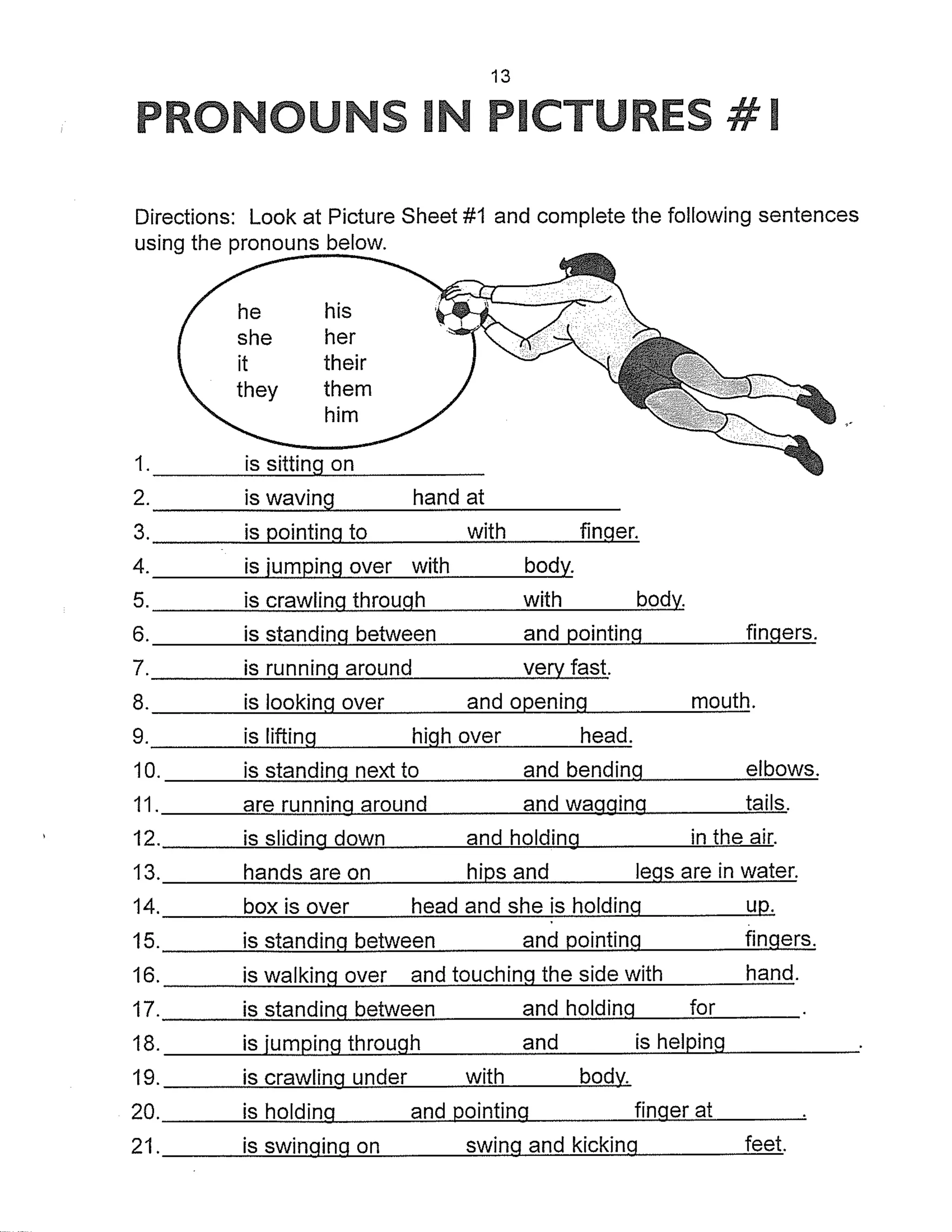 practice with pronouns | PDF