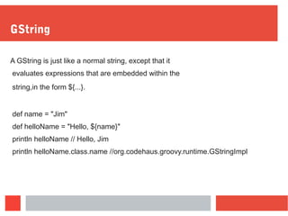 Groovy intro | PPT