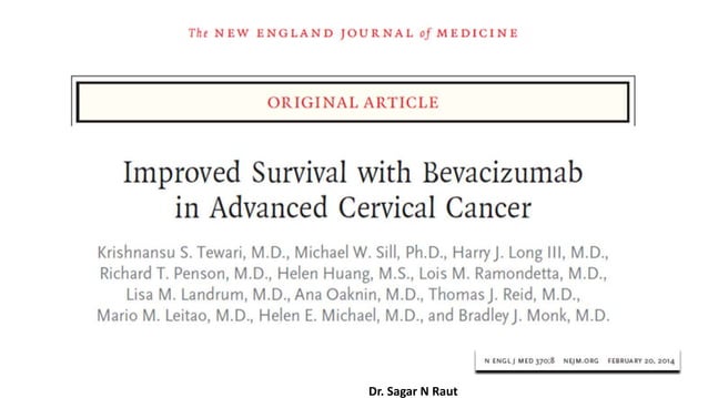 GOG 240 Bevacizumab in carcinoma cervix | PPTX | Cancer | Diseases and ...