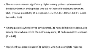 GOG 240 Bevacizumab in carcinoma cervix | PPTX