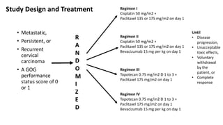 GOG 240 Bevacizumab in carcinoma cervix | PPTX
