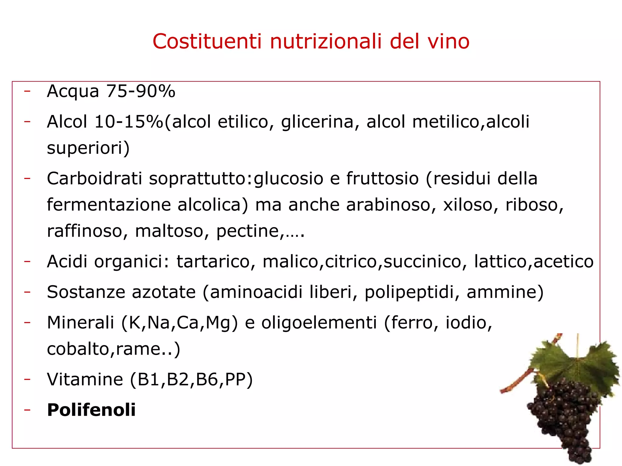 Bevande Alcoliche:classificazione e metabolismo dell'etanolo | PPT