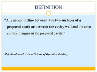 Bevels in Dental Restorations | PPTX