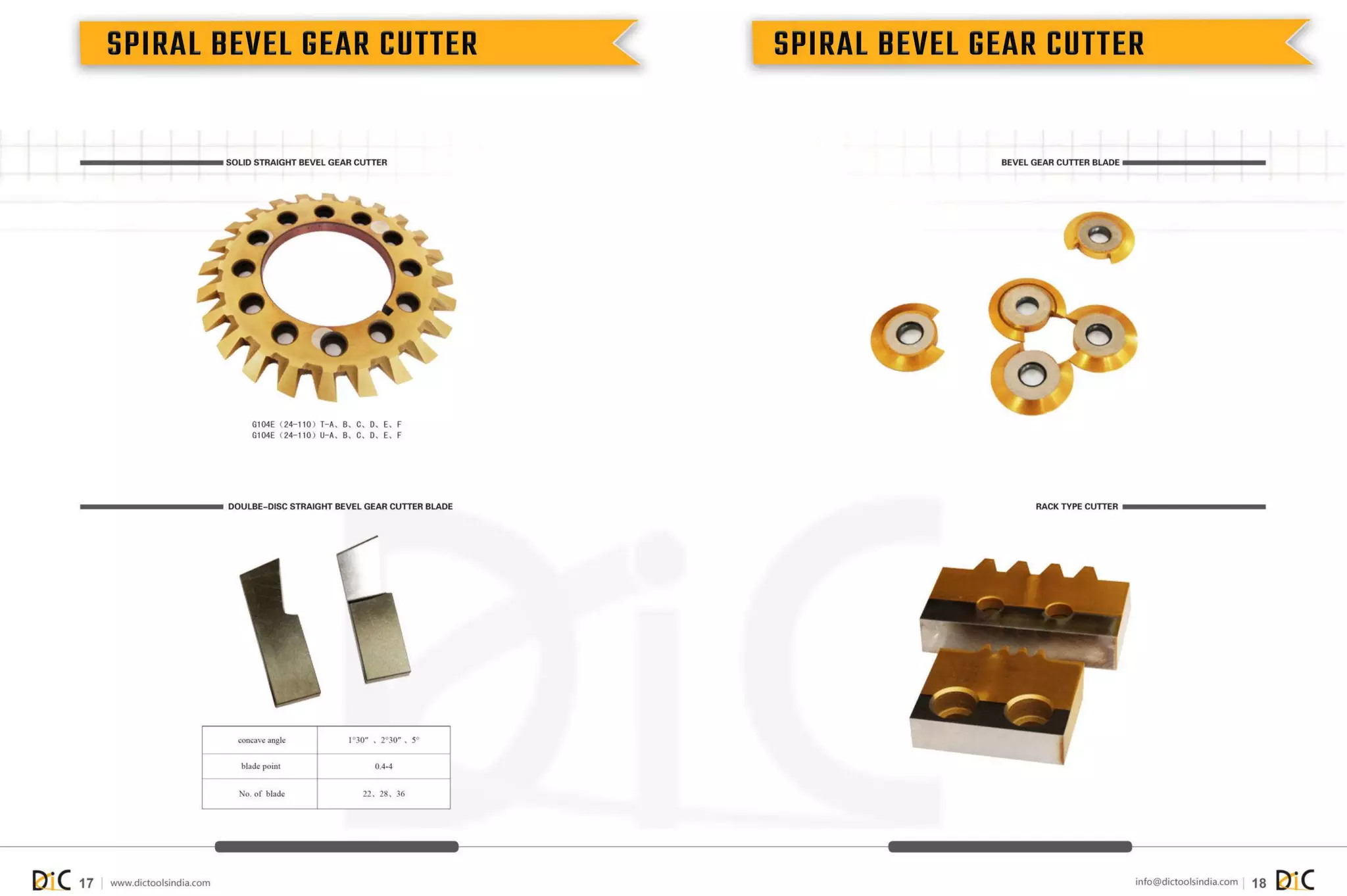 Bevel gear cutting tools Exporter | PDF