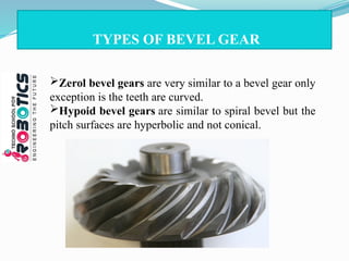 BEVEL GEAR introduction in the engineering | PPT