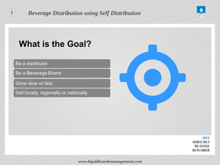 Beverage distribution using self distribution | PPT