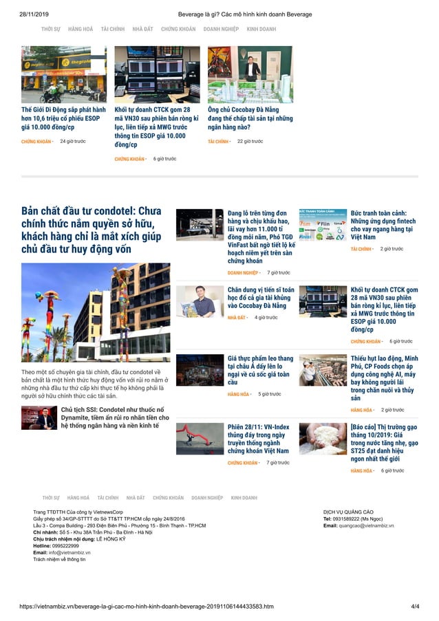 Beverage la gi cac mo hinh kinh doanh beverage | PDF