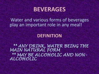 Beverages | PPT