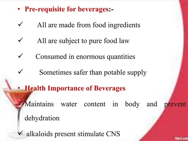 Beverages.pptx | Alcoholic Beverages | Food & Drink