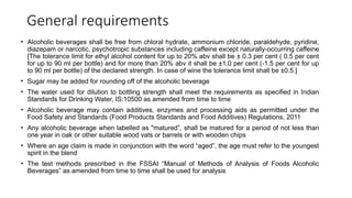 FSSAI REGULATIONS ON ALCOHOLIC BEVERAGES.pptx