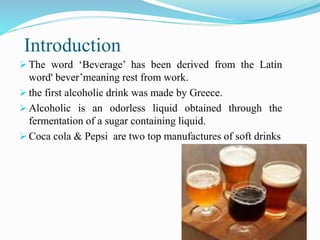 Beverages consumption and marketing in india | PPTX