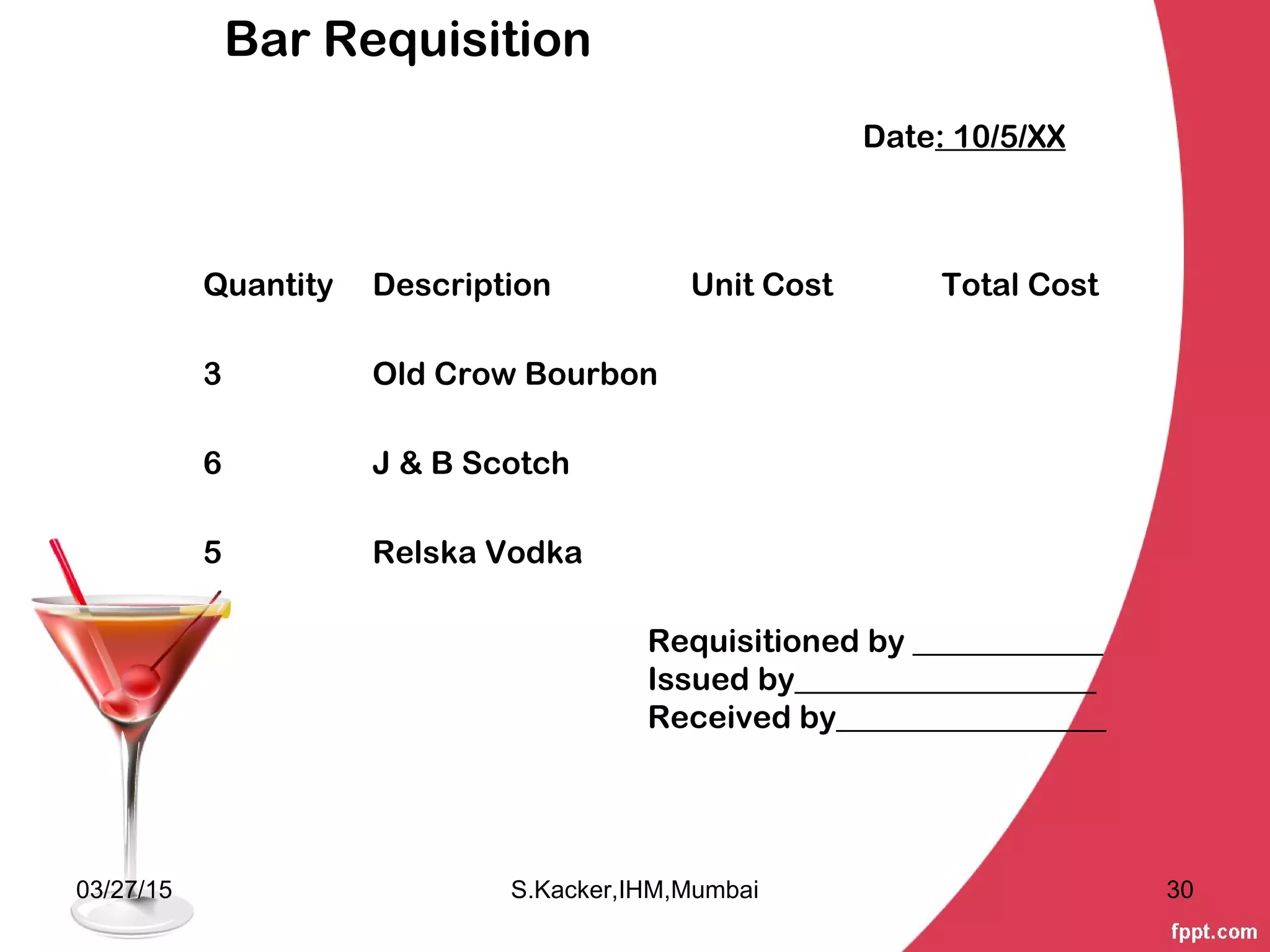 beverage-service-ppt