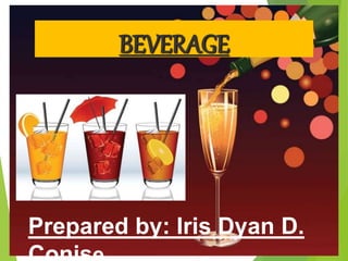 Classifications of Beverages | PPTX