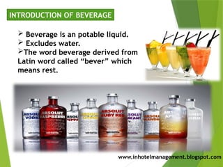 Beverages n their production process .. | PPTX