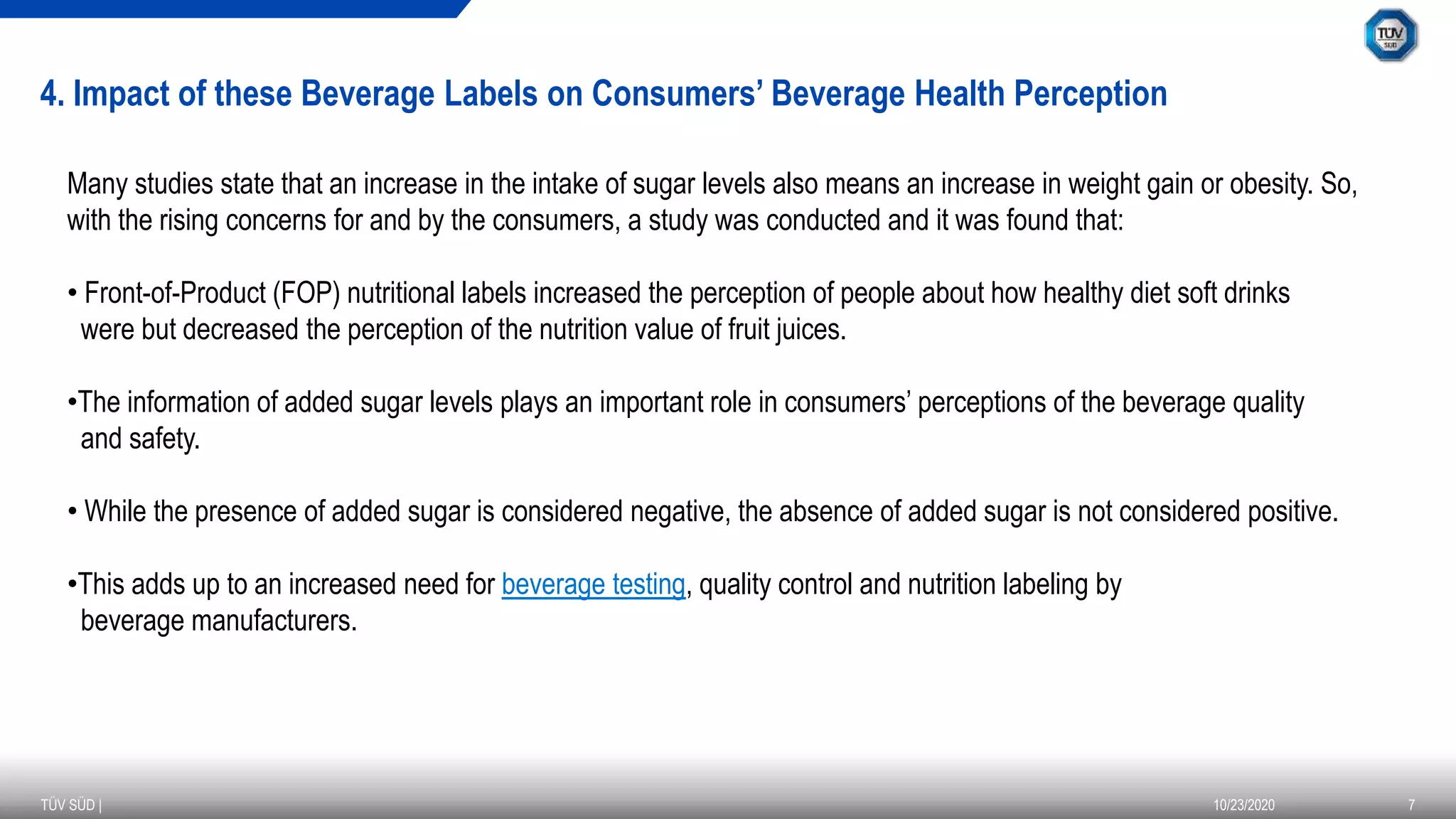 Beverage Testing Services, Safety and Quality Control | PPTX