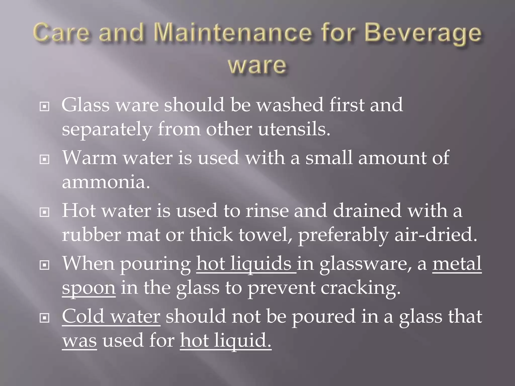 Some Beverage Wares | PPTX