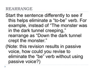 Be verbs eliminate | PPTX