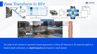 The New Perception Framework in Autonomous Driving: An Introduction of BEV Network | PDF