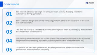 The New Perception Framework in Autonomous Driving: An Introduction of BEV Network | PDF
