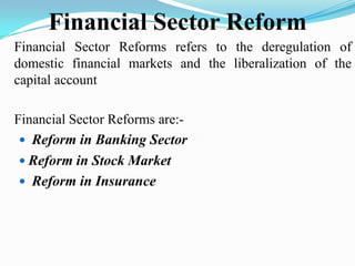 Indian Economic Liberalisation | PPTX