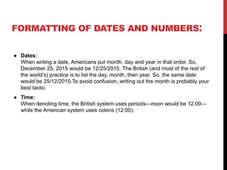British English vs American English | PPTX