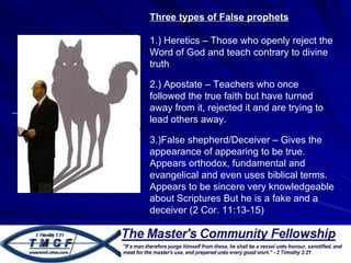 Beware of false prophets | PPT