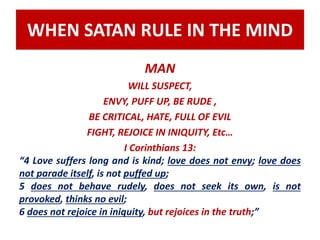 Beware of the evil thought process | PPTX | Spirituality | Religion ...