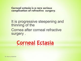 Beware of the monster; postlasik ectasia | PPT